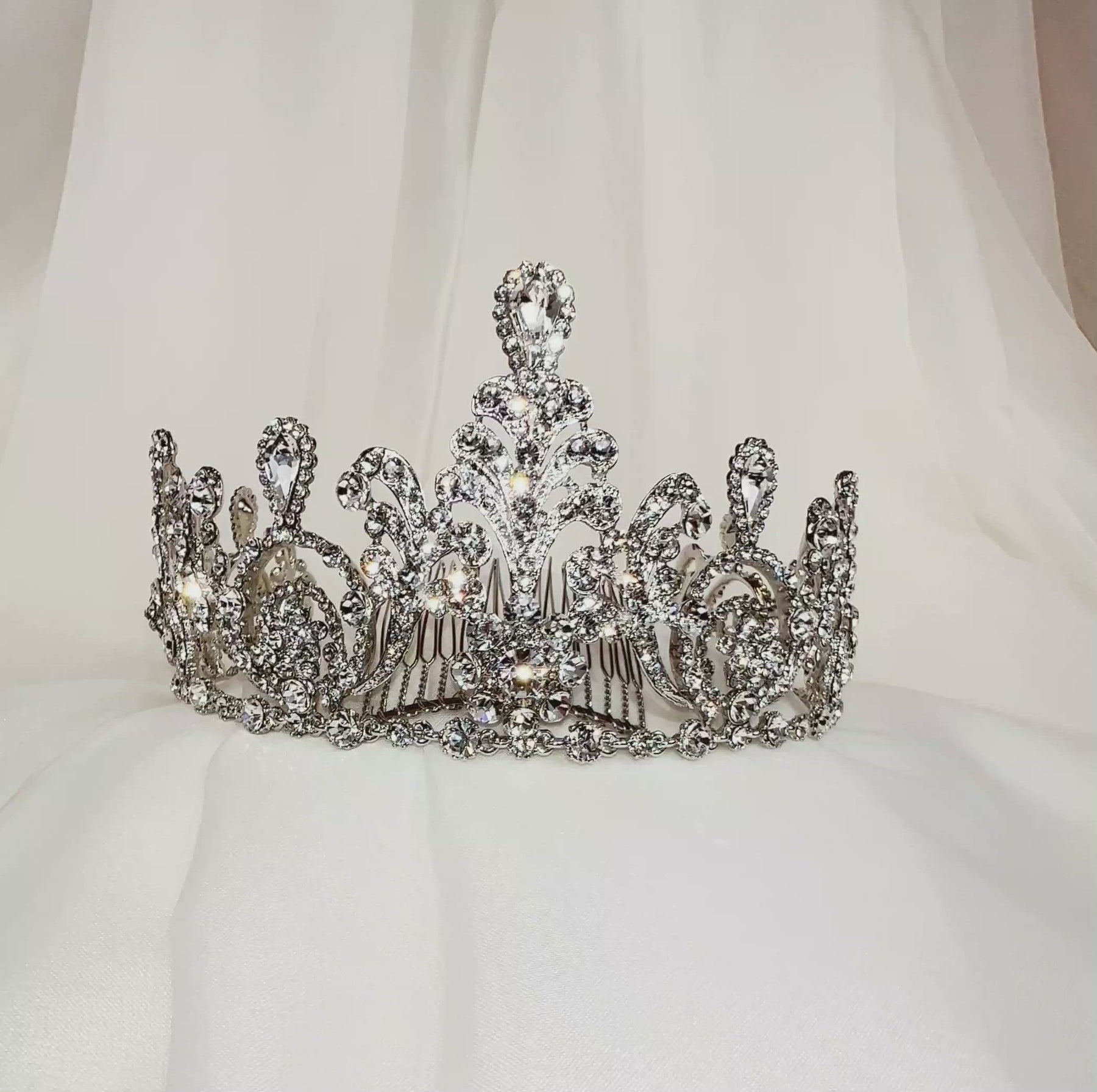 Classic Crystal Crown style no. 80005 – Bridal Styles Boutique